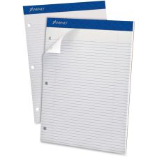 Ampad Double Sheet Writing Pad, Letter Size, Narrow Ruled, 100 Sheets ...