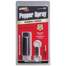 SABRE Pepper Spray Key Chain, Black | OfficeSupply.com