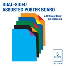 Dual Color Neon Assorted Poster Board | OfficeSupply.com