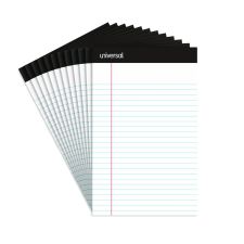 Universal Premium Ruled Writing Pads with Heavy-Duty Back, Black ...