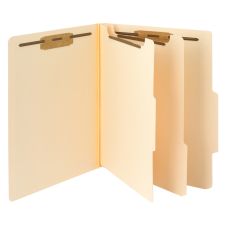 Smead Manila Classification Folders, 2 Dividers, Letter Size, Box Of 10 ...