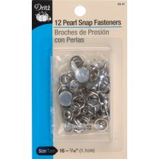 Dritz Pearl Snap Fasteners 7/16" 12/Pkg | OfficeSupply.com