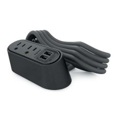 C2G Wiremold Slim Desktop Power Center - 2 Power and 2 Smart USB Ports ...