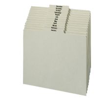 Smead Preprinted Pressboard Monthly File Guides, Letter Size (8-1/2" x ...