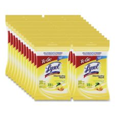 LYSOL Brand Disinfecting Wipes Flatpacks, 1-Ply, 6.69 x 7.87, Lemon and ...