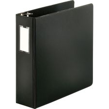 Business Source Slanted D-Ring Binders, 3" Ring, Black | OfficeSupply.com