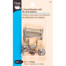 Dritz Overall Buckles W/No-Sew Buttons For 1" Straps 2/Pkg ...