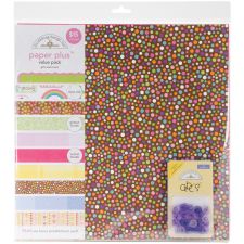 Doodlebug Paper Plus Value Pack 12"X12" 12/Pkg | OfficeSupply.com