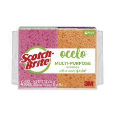 O Cel O Cellulose Sponges, Assorted Colors, Pack Of 4 | OfficeSupply.com
