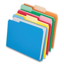 Pendaflex Double Stuff File Folders, 1/3-Cut Tabs: Assorted, Letter ...