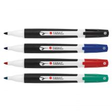 FORAY Pen-Style Dry-Erase Markers With Soft Grips, Assorted, Pack Of 4 ...