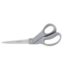 Fiskars Office Scissors, 8", Bent Pointed, Gray | OfficeSupply.com