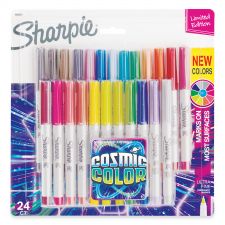 Sharpie Cosmic Color Permanent Markers, Extra-Fine Needle Tip, Assorted ...