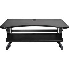 Lorell Deluxe Sit-To-Stand Desk Riser,16-1/2"H x 38"W x 28"D, Black ...