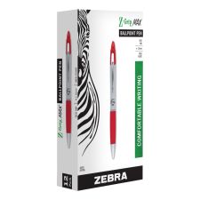 Zebra Pen Z-Grip Max Retractable Ballpoint Pens, Pack Of 12, Medium ...