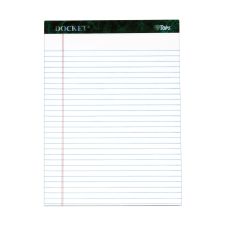 TOPS Docket Writing Pads, 8 1/2" x 11 3/4", Legal Ruled, 50 Sheets Per ...