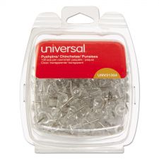 Universal Clear Push Pins, Plastic, 3/8", 100/Pack | OfficeSupply.com