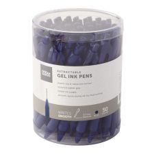Callisto Retractable Gel Ink Pens, Medium Point, 0.7 mm, Blue Barrels ...