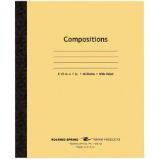 Roaring Spring Composition Notebook, 7" x 8-1/2", 48 Sheets, Manila ...