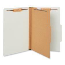 Universal Pressboard Classification Folders, 2/5-Cut Tab: Right of ...