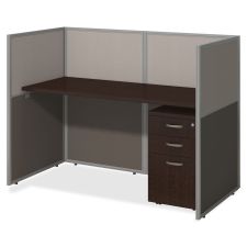 Bush Business Furniture Easy Office 60W Stght Desk Closed Office w/3 ...
