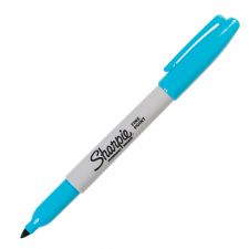 Sharpie Permanent Fine-Point Marker, Turquoise | OfficeSupply.com