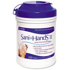 Nice Pak Sani-Hands II, Instant Hand Sanitizing Wipes, 6" x 7.5, White ...