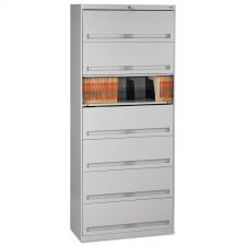 Tennsco Enclosed Fixed-Shelf Lateral File with Retractable Doors, Legal ...