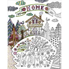 Design Works/Zenbroidery Stamped Embroidery Kit 14"X18" | OfficeSupply.com