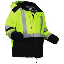 ergodyne GloWear Class 3 Hi-Vis Winter Jacket with AmpliFIRE Heat Reflective Lining, 2X-Large ...