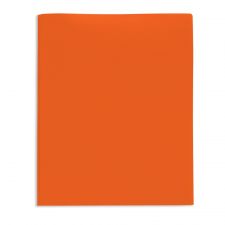 2-Pocket School-Grade Poly Folder with Prongs, Letter Size, Orange ...