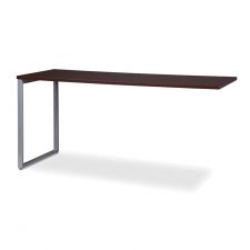 OFM Fulcrum Series 66x24 Credenza Desk, Desk Shell for Office, Mahogany ...