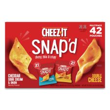 Cheez-It Snap'd Crackers Variety Pack, Cheddar Sour Cream and Onion ...