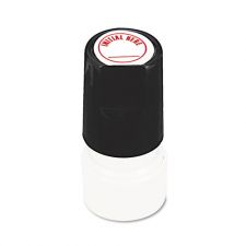 Universal Round Message Stamp, INITIAL HERE, Pre-Inked/Re-Inkable, Red ...