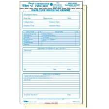 TOPS Carbonless Employee's Warning Report Form | OfficeSupply.com
