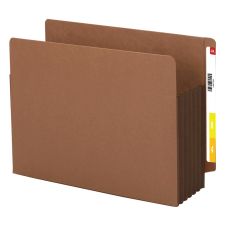Smead Extra-Wide Redrope End-Tab File Pocket With Dark Brown Tear ...