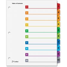 Cardinal OneStep Index System - CRD61018CB | OfficeSupply.com