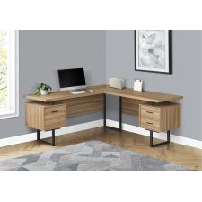 Computer Desk, Home Office, Corner, Left, Right Set-up, Storage Drawers ...