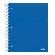 Stellar Poly Notebook, 8-1/2" x 11", 3 Subject, College Ruled, 150 ...