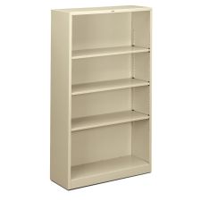 HON Brigade Steel Modular Shelving Bookcase, 4 Shelves, 60"H x 34-1/2"W ...