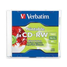 Verbatim DataLifePlus - CD-RW - 700 MB (80min) 2x - 4x - silver - ink ...