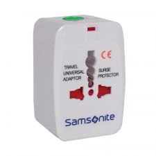 Samsonite Power Adapter, World Wide, White | OfficeSupply.com