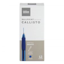 Callisto Soft-Grip Retractable Ballpoint Pens, Medium Point, 1.0 mm ...