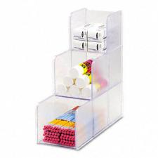 Rubbermaid SpaceMaker Spacemaker 3-Tier Supplies Bin, Plastic, 4 5/8w x ...