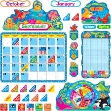 Trend Sea Buddies Calendar Bulletin Board Set | OfficeSupply.com