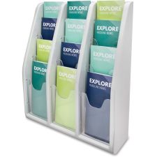 deflecto Countertop/Wall Mount Literature Display - 12 Pocket(s) - 19.8 ...