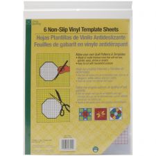 Dritz Quilting Non-Slip Vinyl Template Sheets 6/Pkg | OfficeSupply.com