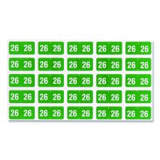 Smead Yearly End Tab File Folder Labels, 0.5 x 1, Green, 25/Sheet, 10 ...