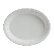 Chinet Classic Paper Dinnerware Oval Platters, 9 3/4" x 12 1/2", White ...