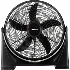 Lorell Box Fan, 20" Fan Diameter, 3 Speed, Tilt Adjustment, Lightweight ...